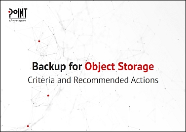 "Backup for Object Storage" - Register for Download - PoINT Software ...