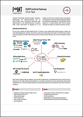 PoINT Archival Gateway - S3 Object Storage with Disk and Tape - PoINT ...
